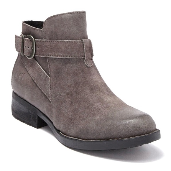 Born | Shoes | Womens Born Jorgette Buckle Strap Bootie Ankle Boot Low ...